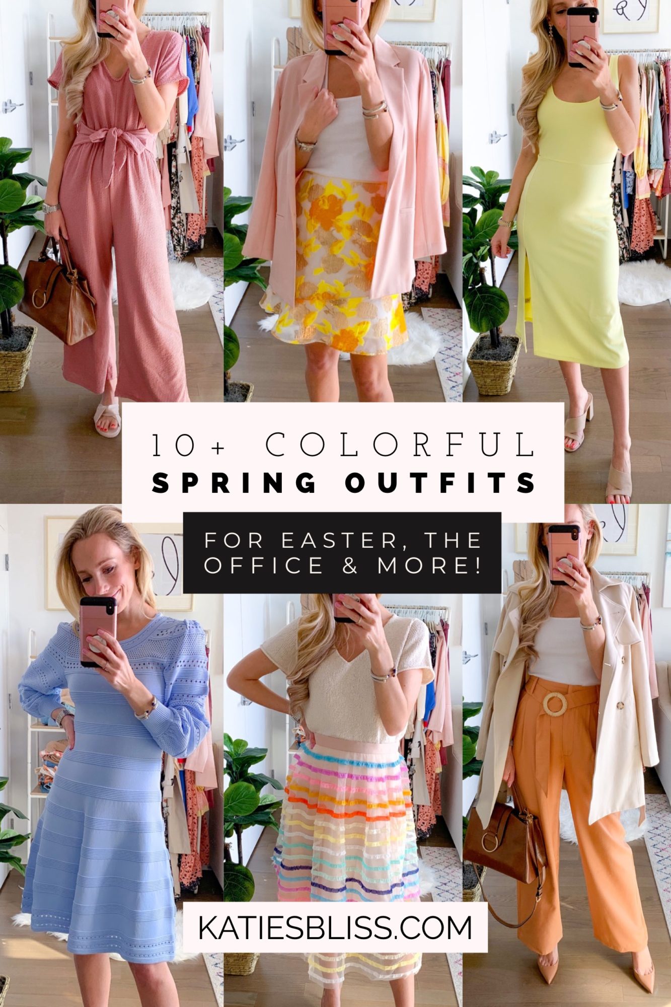 10+ Colorful Spring Outfit Ideas For Easter, The Office, & More | Katie ...